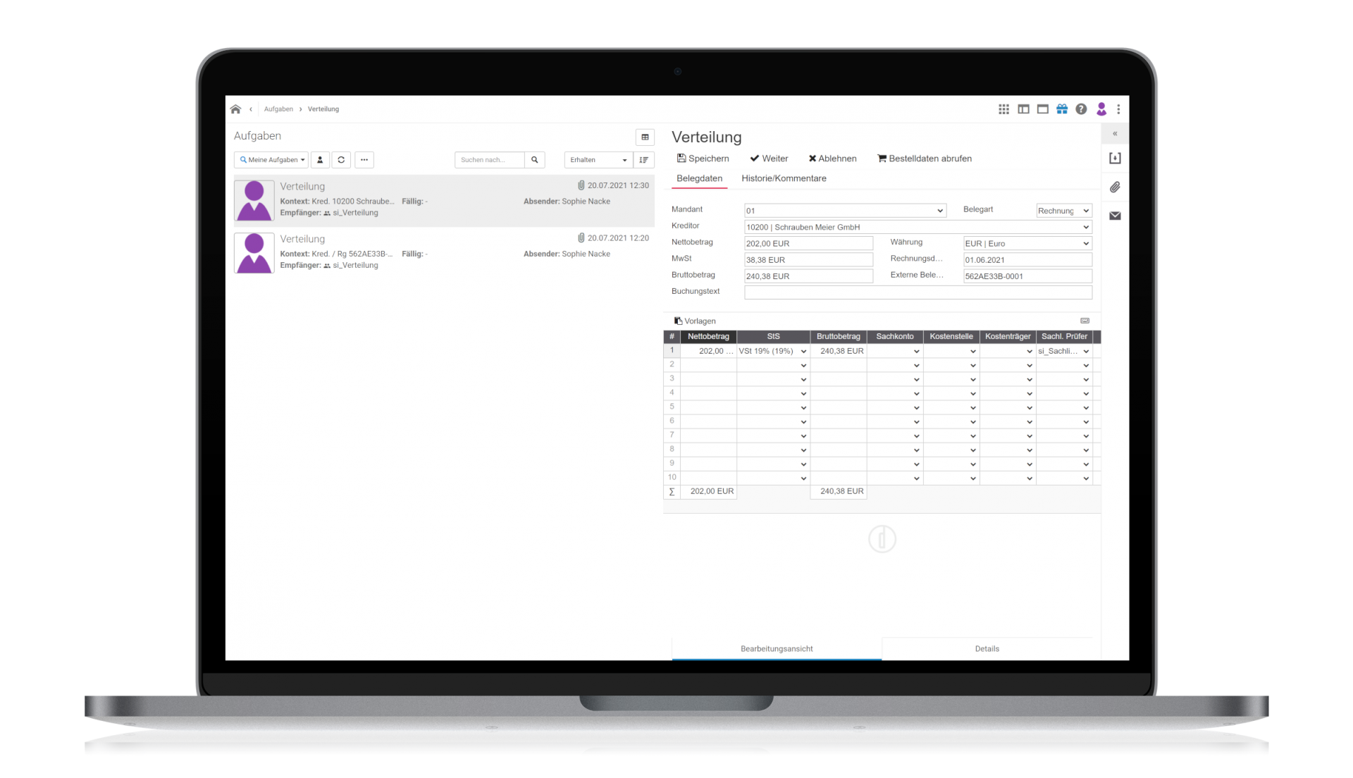 d.velop invoices for DATEV Rechnungswesen | d.velop store