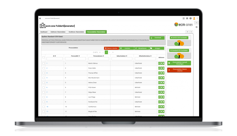ecm:one Digitale Personalakte für DATEV | d.velop store