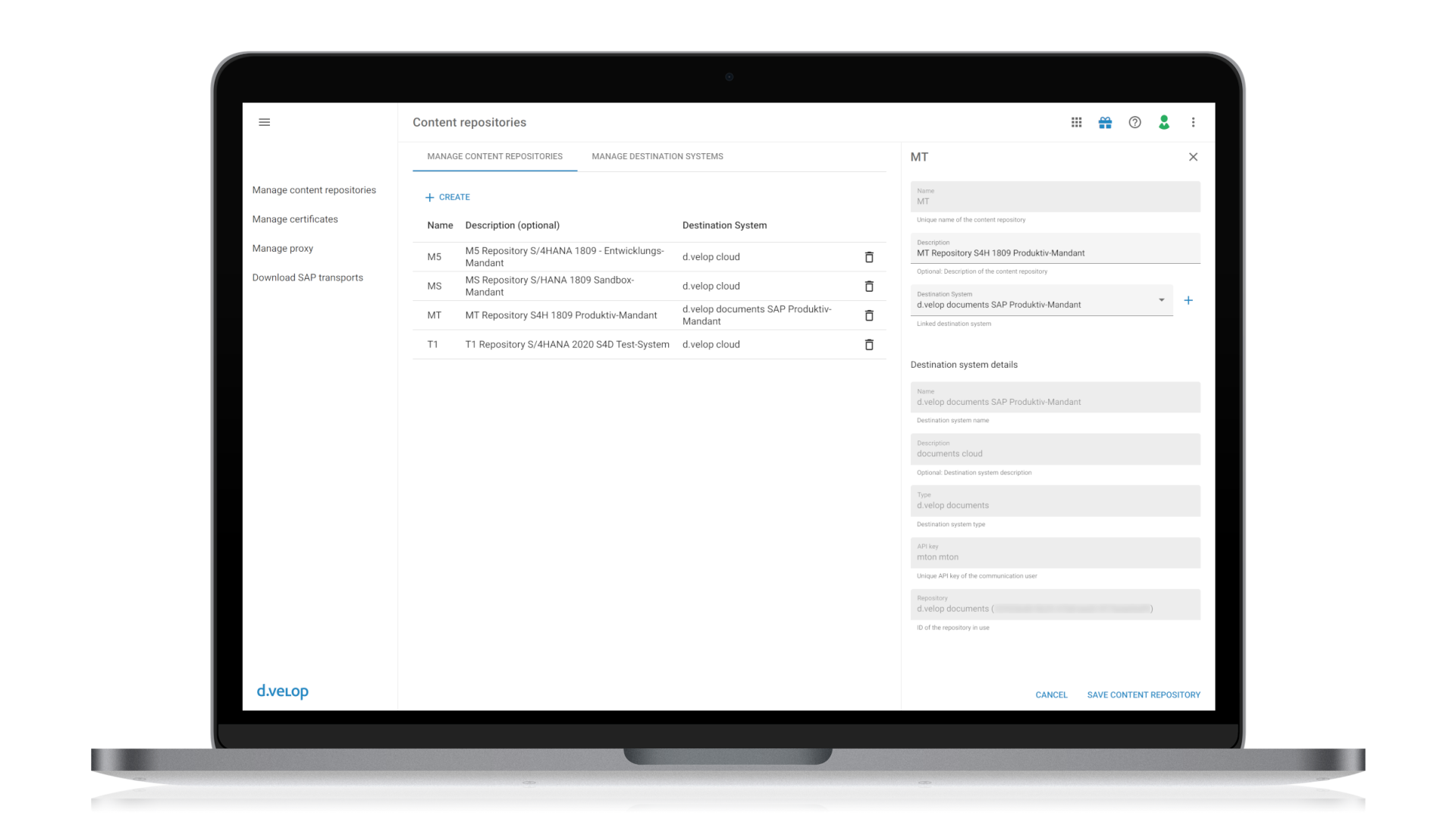 d.velop archivelink for SAP Solutions | d.velop store